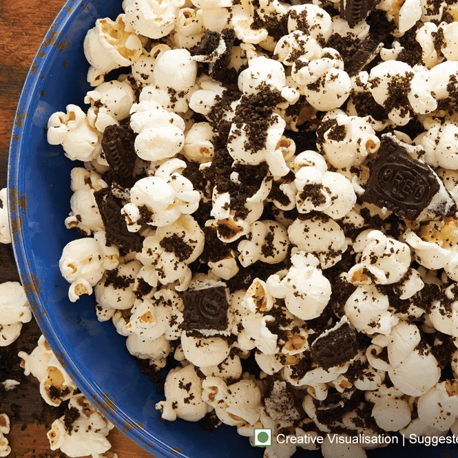 Oreo Popcorn Recipe | Desserts Corner