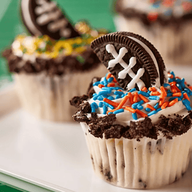 Oreo Cookie Football Cupcakes Recipe | Cadbury Desserts Corner