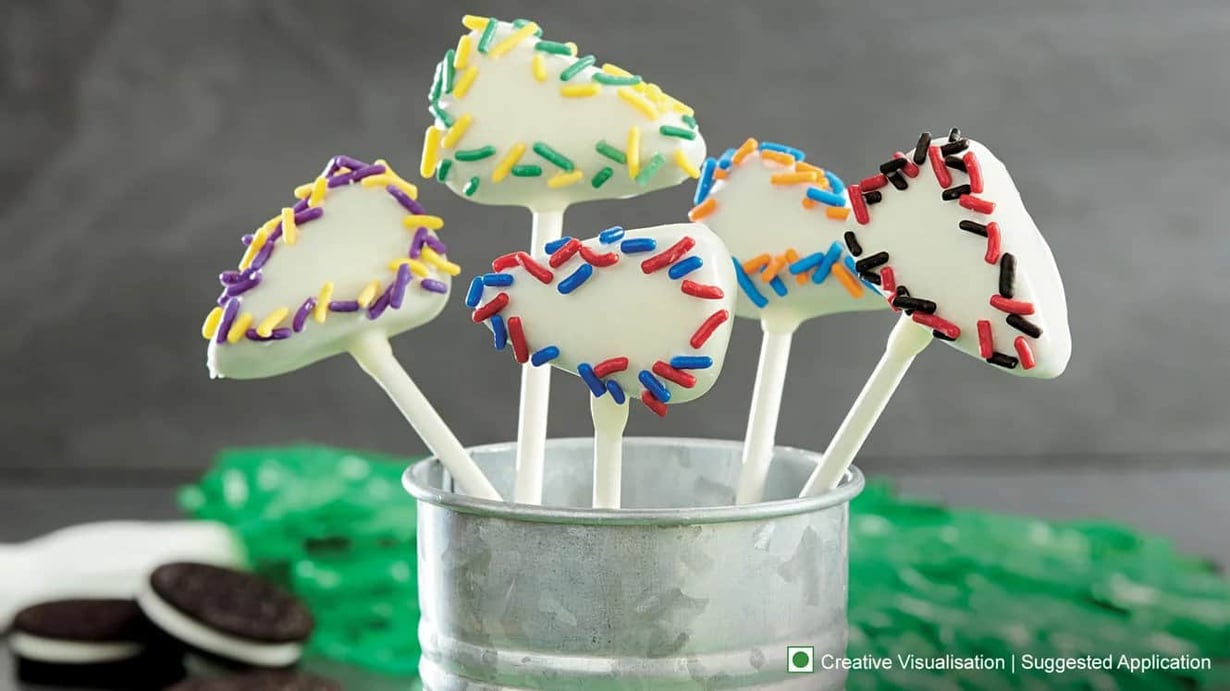 Oreo Celebration Cookie Ball Pops Recipe | Desserts Corner