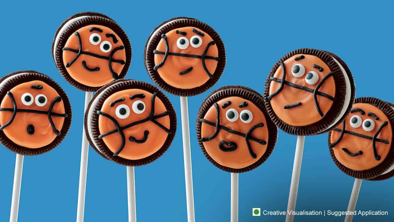 Basketball Face Oreo Cookie Pops Recipe | Desserts Corner