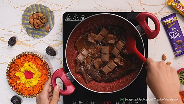 Chocolate Khajur Barfi Recipe | Cadbury Desserts Corner