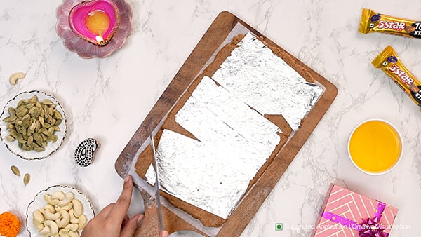 Chocolate Kaju Katli Recipe | Cadbury Desserts Corner