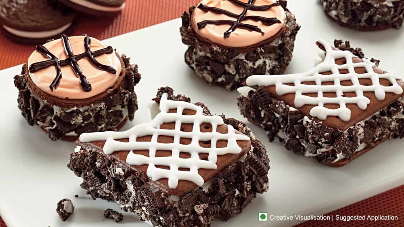 Oreo Basketballs and Hoops Ice Cream Sandwiches Recipe | Desserts Corner