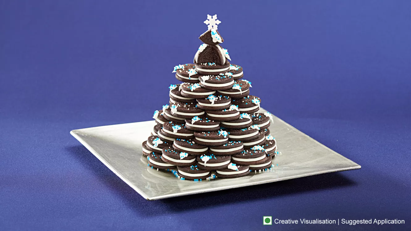 OREO Holiday Tree Centerpiece Recipe | Cadbury Desserts Corner