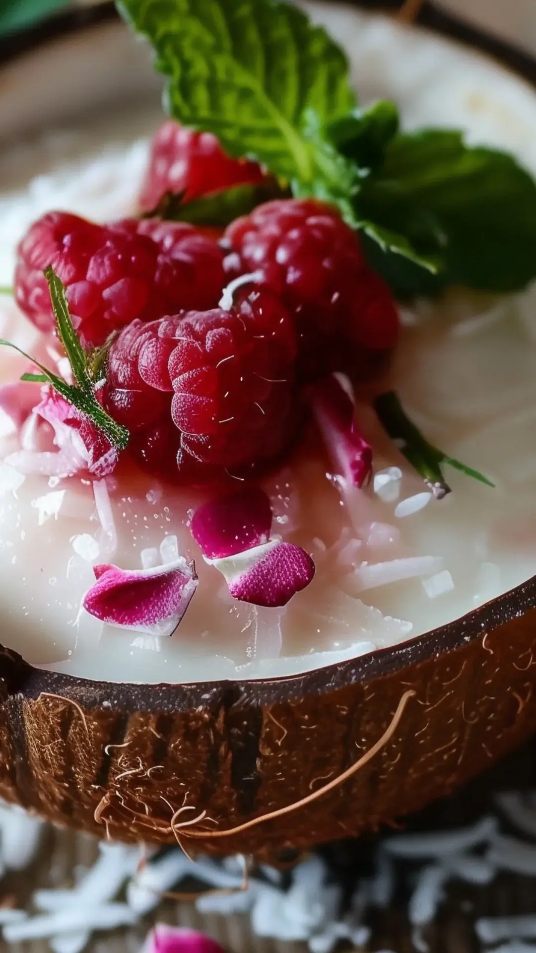 Coconut Panna Cotta Served in Coconut Shells: Easy Sustainable Recipe