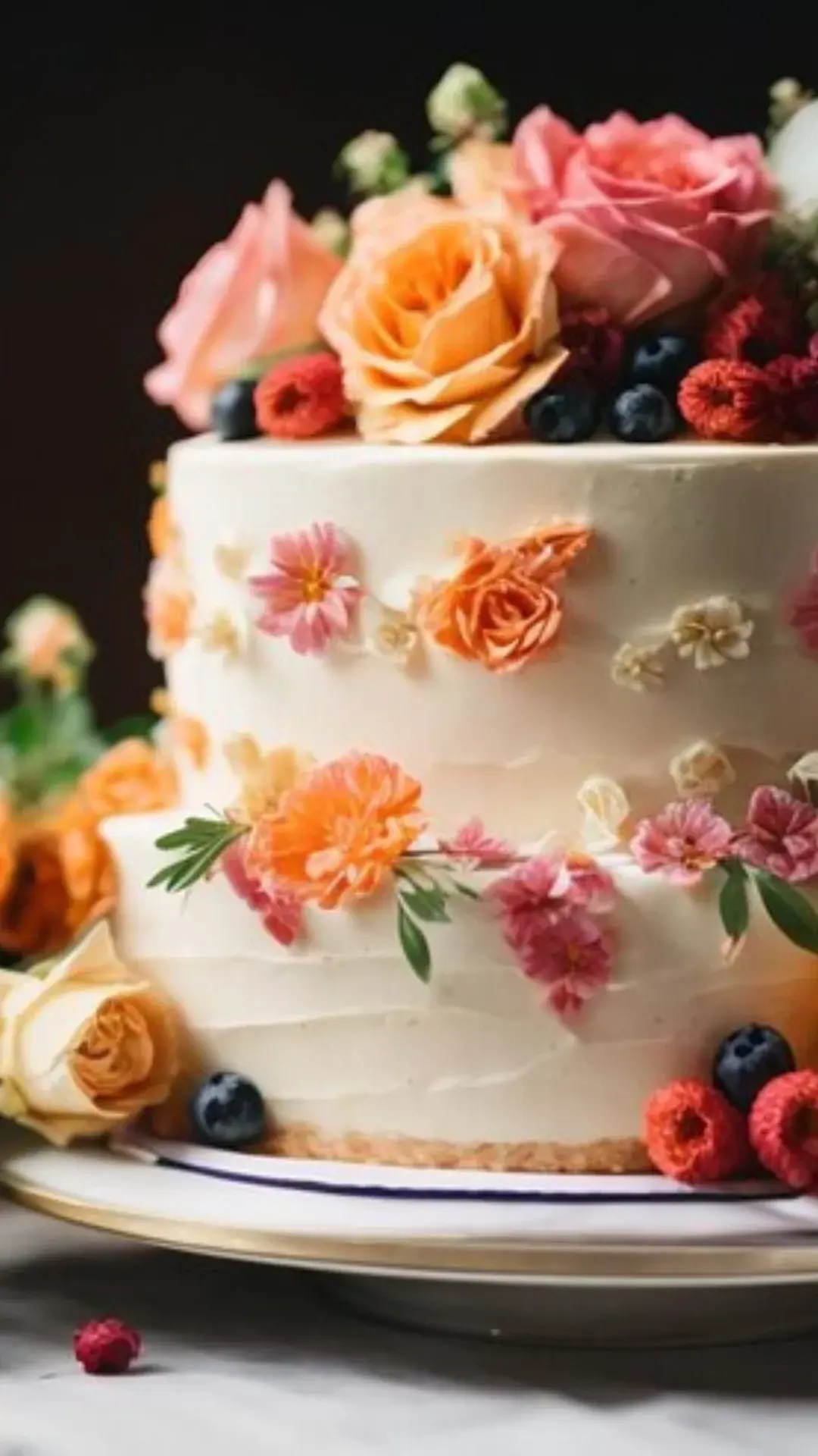 Edible Flower Cake Designs For A Romantic Touch