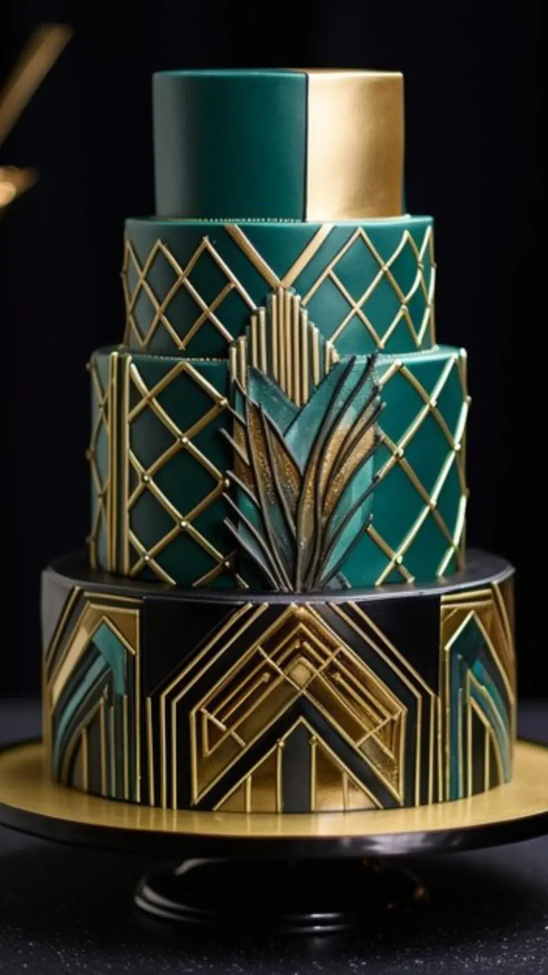 Modern Geometric Cake Designs For Your Husband's Birthday