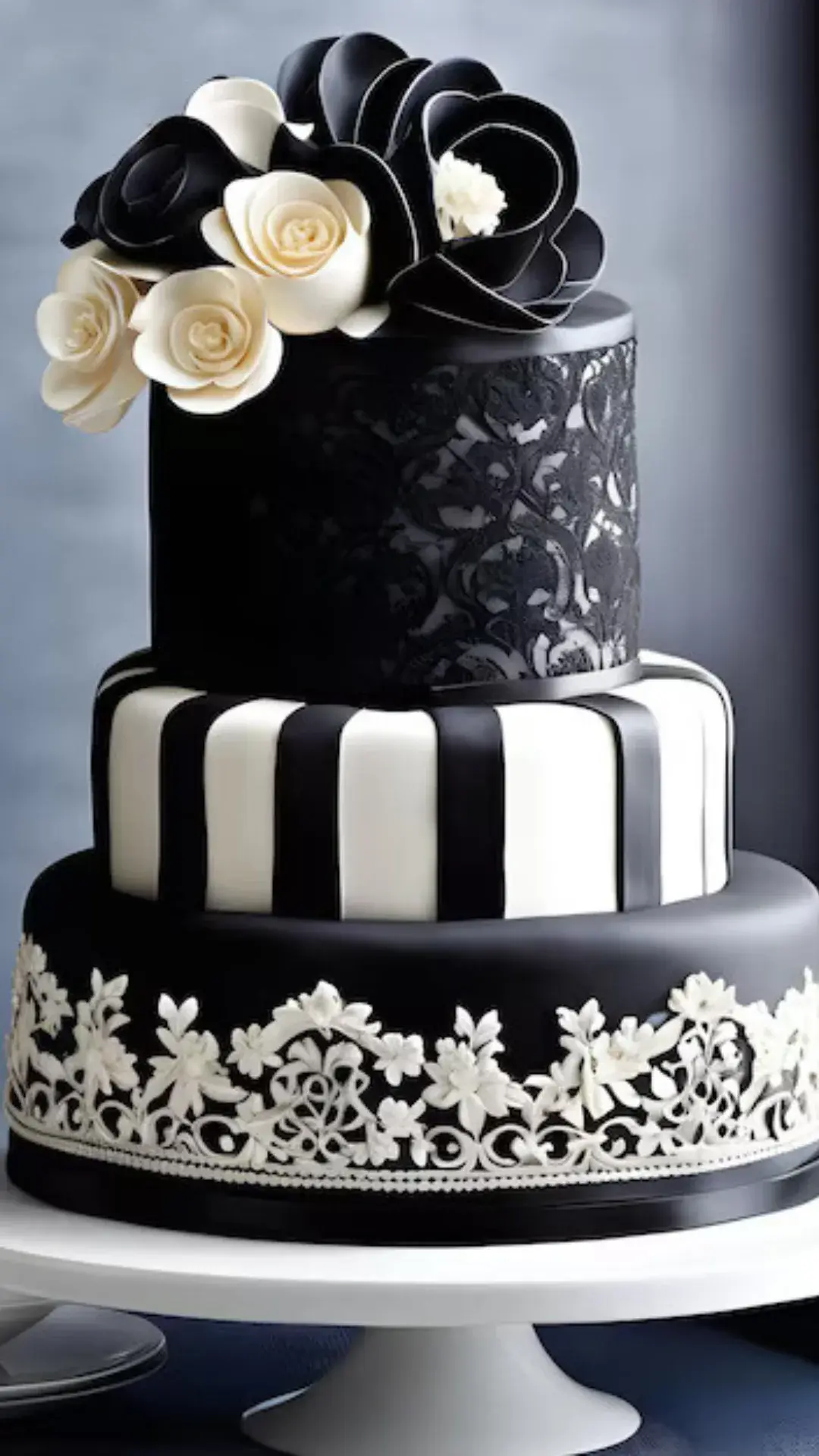 Monochrome Cake Designs For A Sleek And Modern Celebration