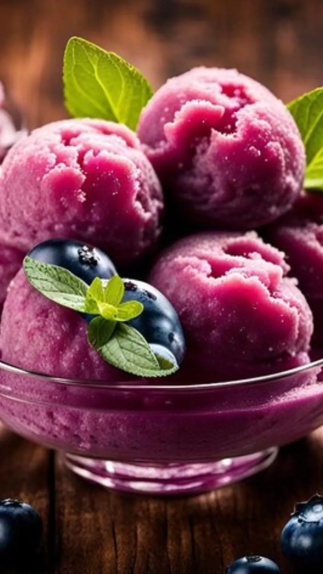 Refreshing Blueberry Sorbet For A Touch Of Gourmet Elegance