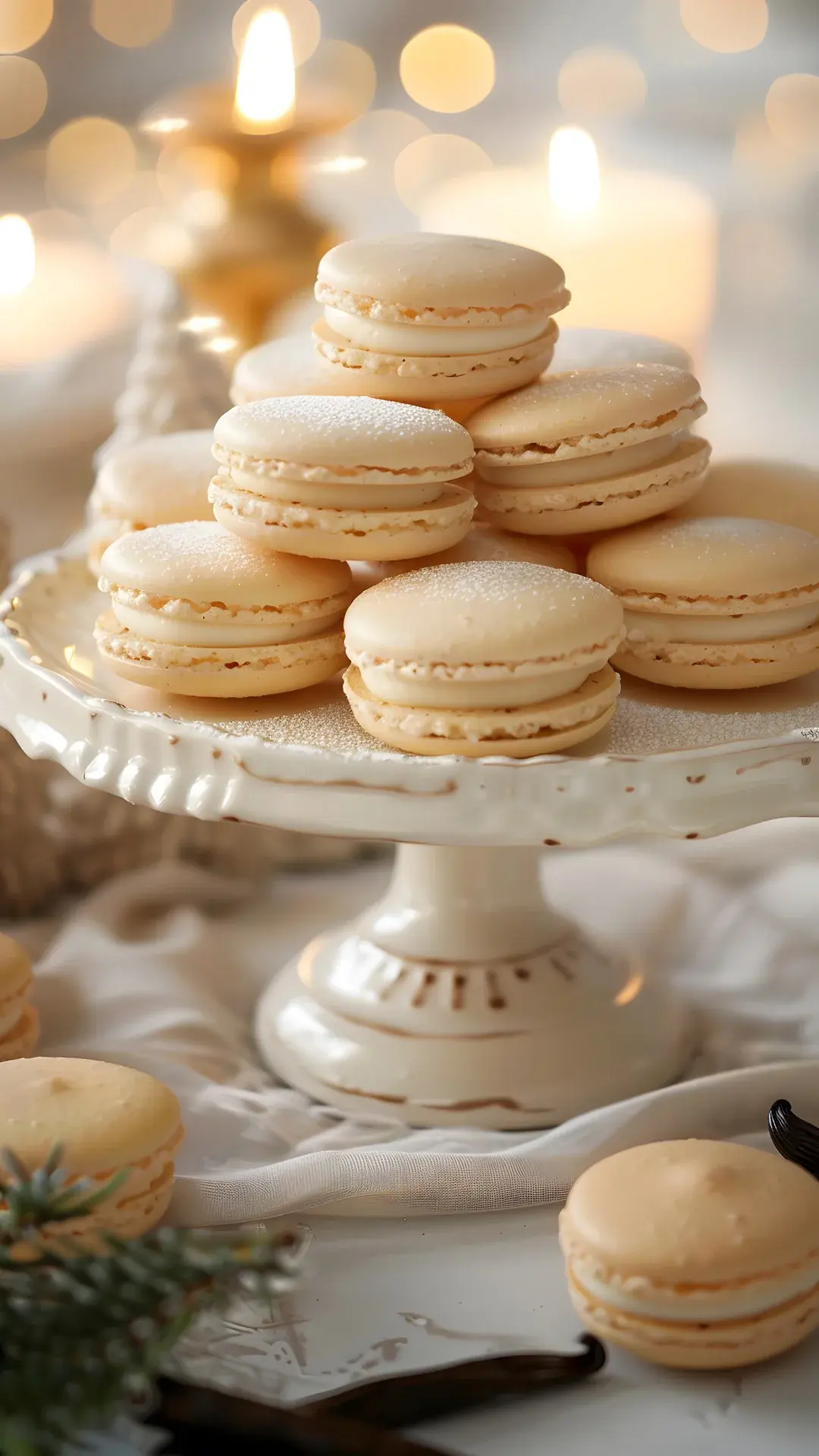 Romantic Cake Designs With Macarons And Meringues