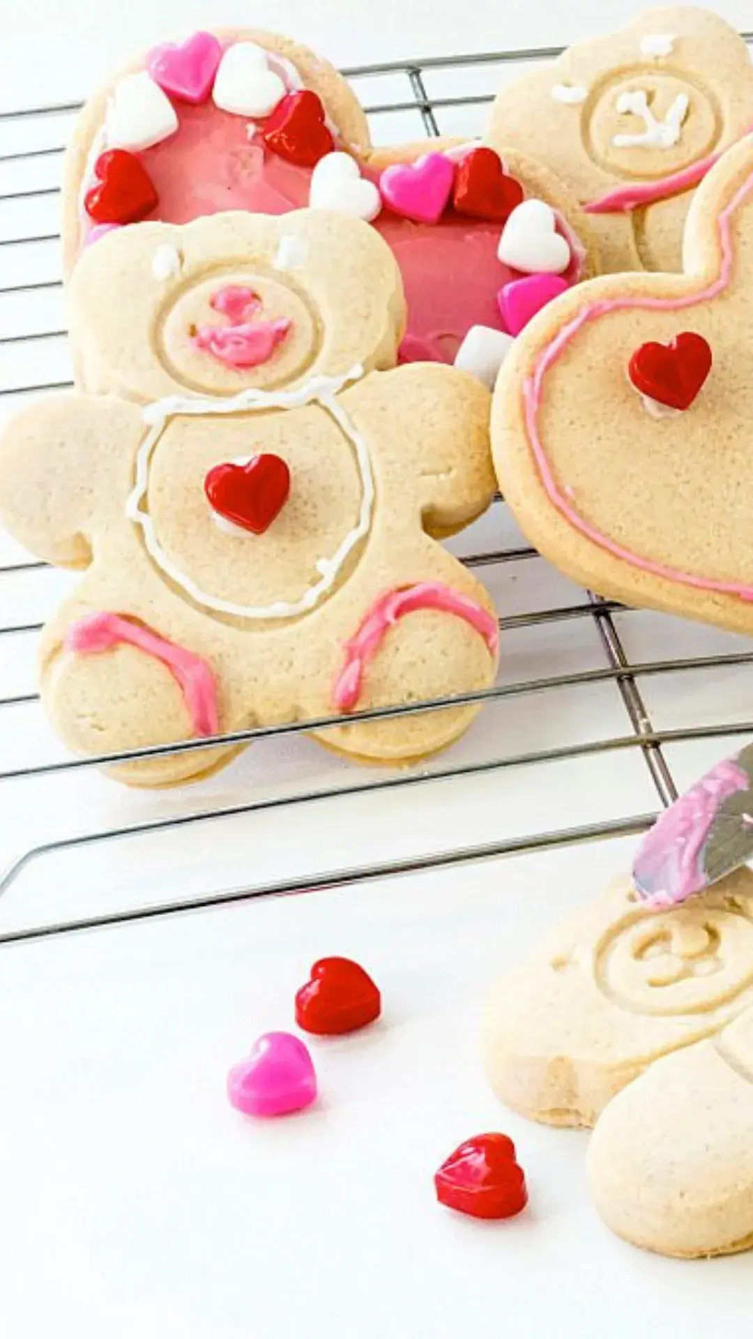 Teddy Bear Cookies With Chocolate And Sprinkles For A Sweet Touch